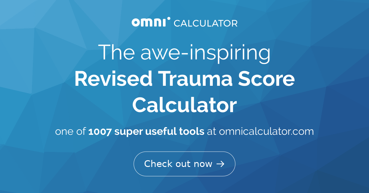 Revised Trauma Score Calculator - Omni