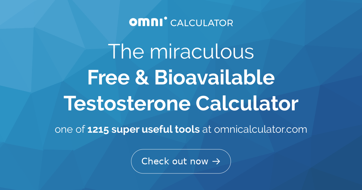 Free Testosterone - Omni Calculator