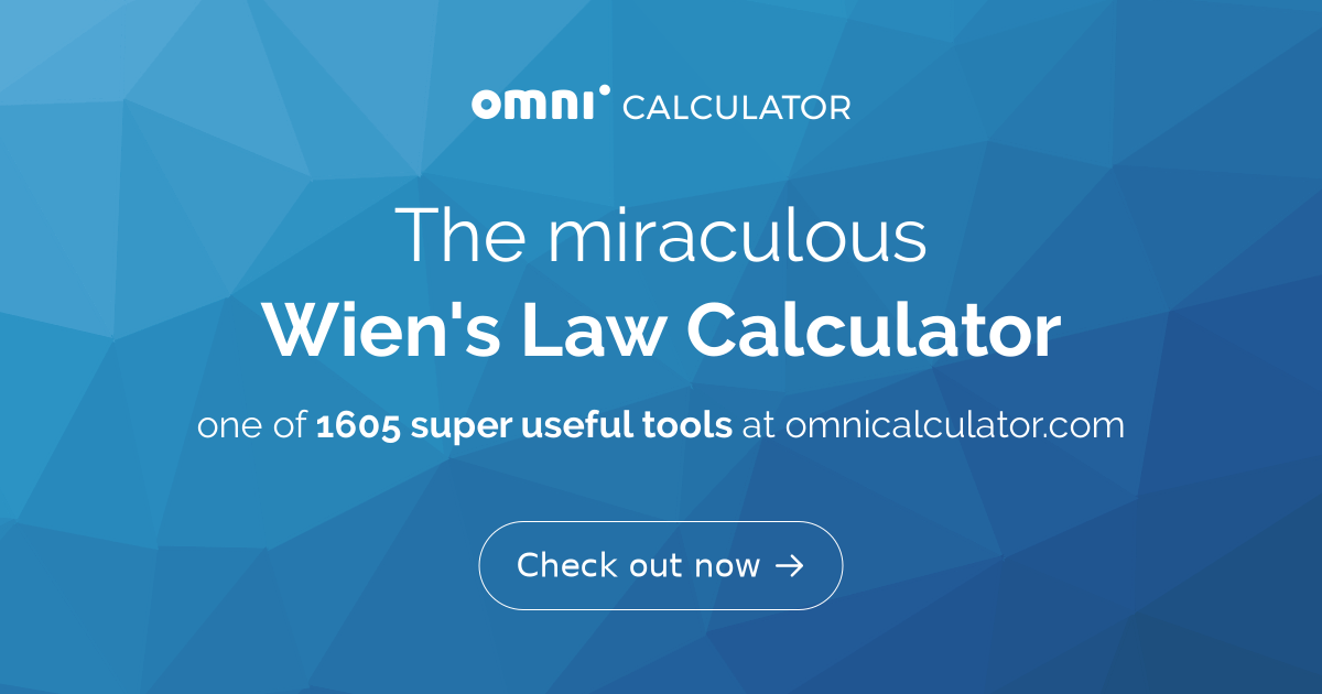 Wien's Law Calculator