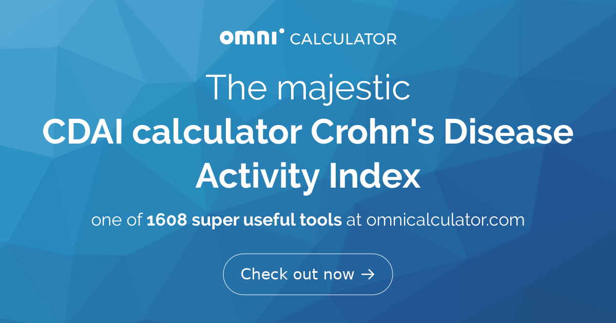 CDAI calculator (Crohn's Disease Activity Index)