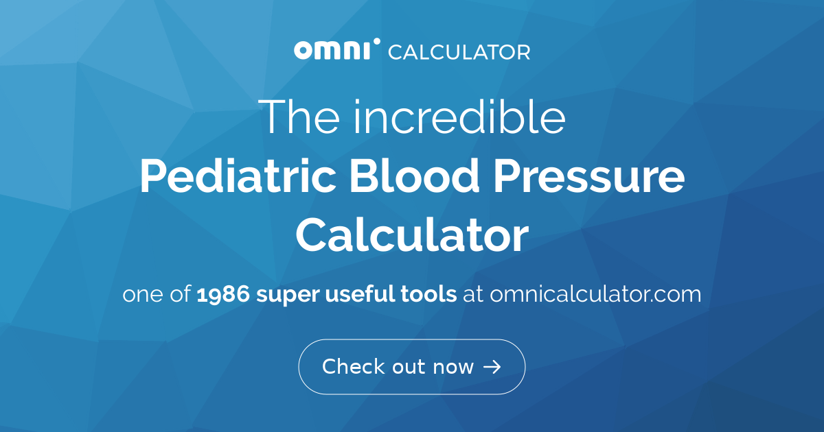 pediatric-blood-pressure-calculator