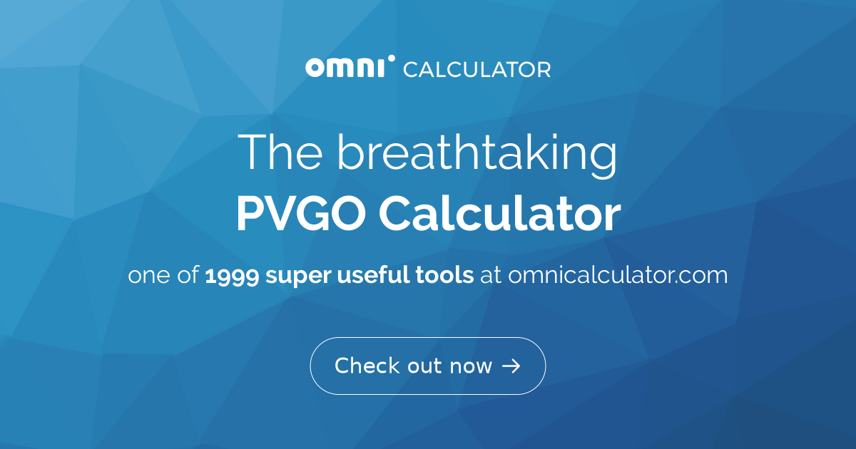 PVGO Calculator | Formula and Examples