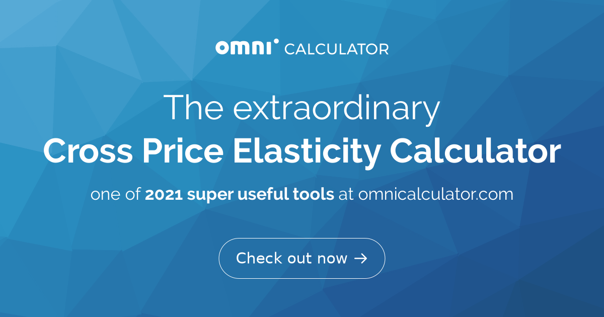 Cross Price Elasticity Calculator