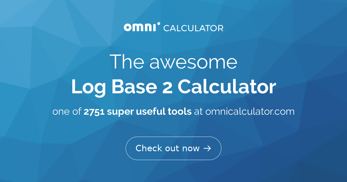 Log Base 2 Calculator 6282