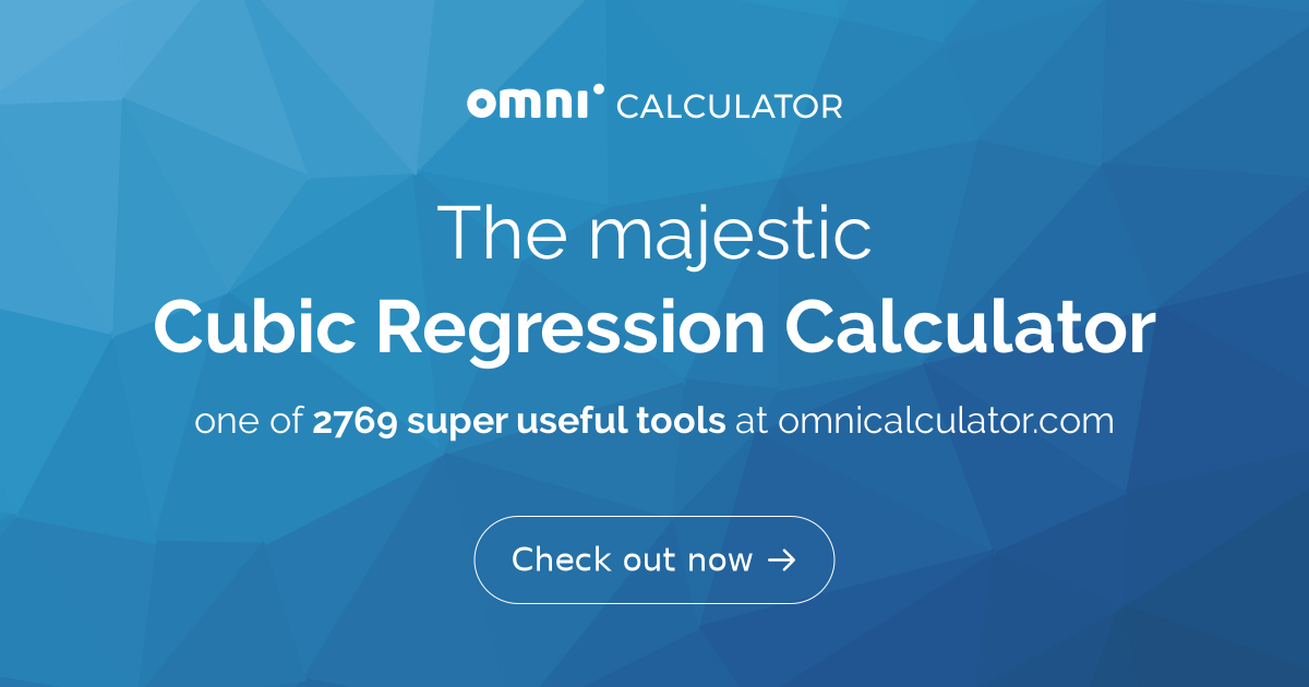 Cubic Regression Calculator