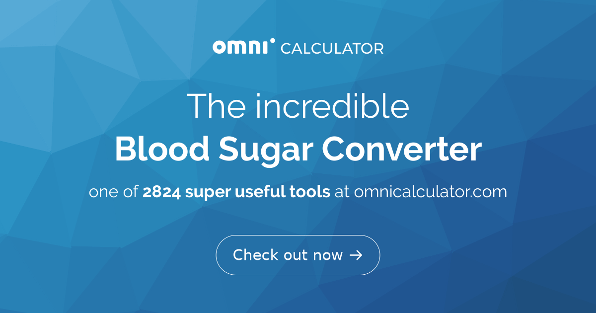Blood Sugar Converter- Convert Glucose Units
