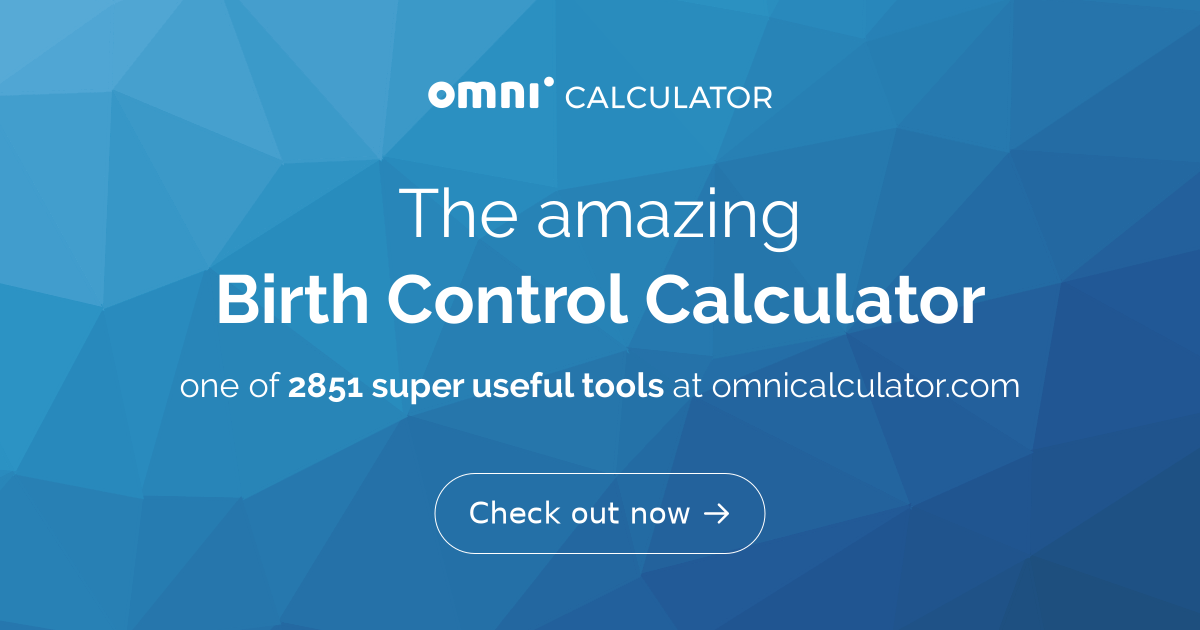 Birth Control Calculator