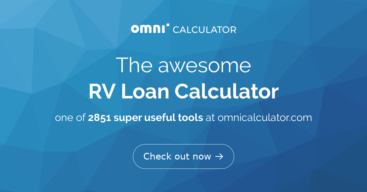 RV Loan Calculator