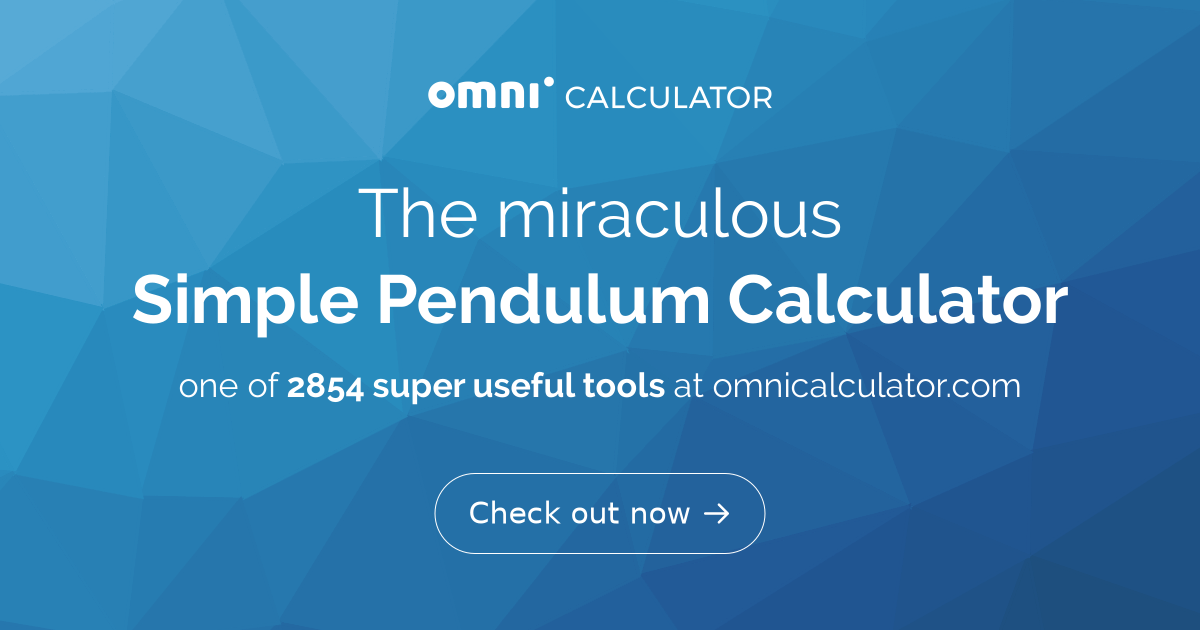 Simple Pendulum Calculator