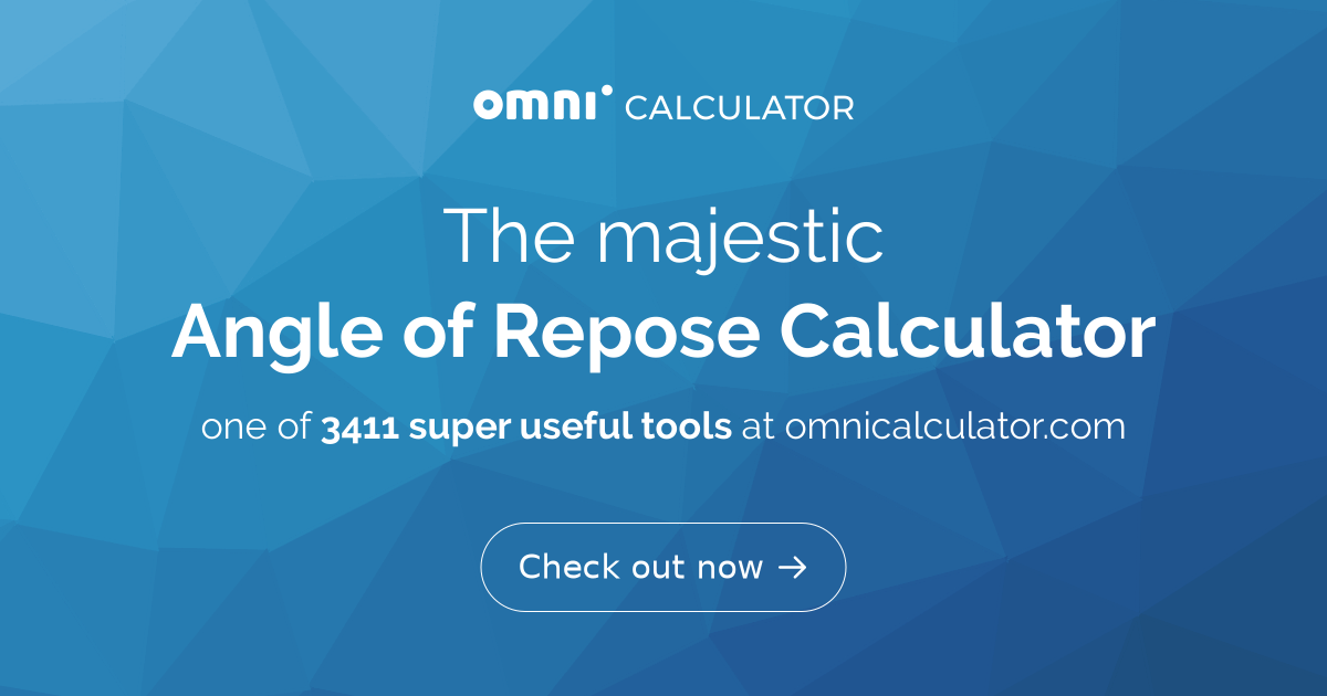 Angle of Repose Calculator