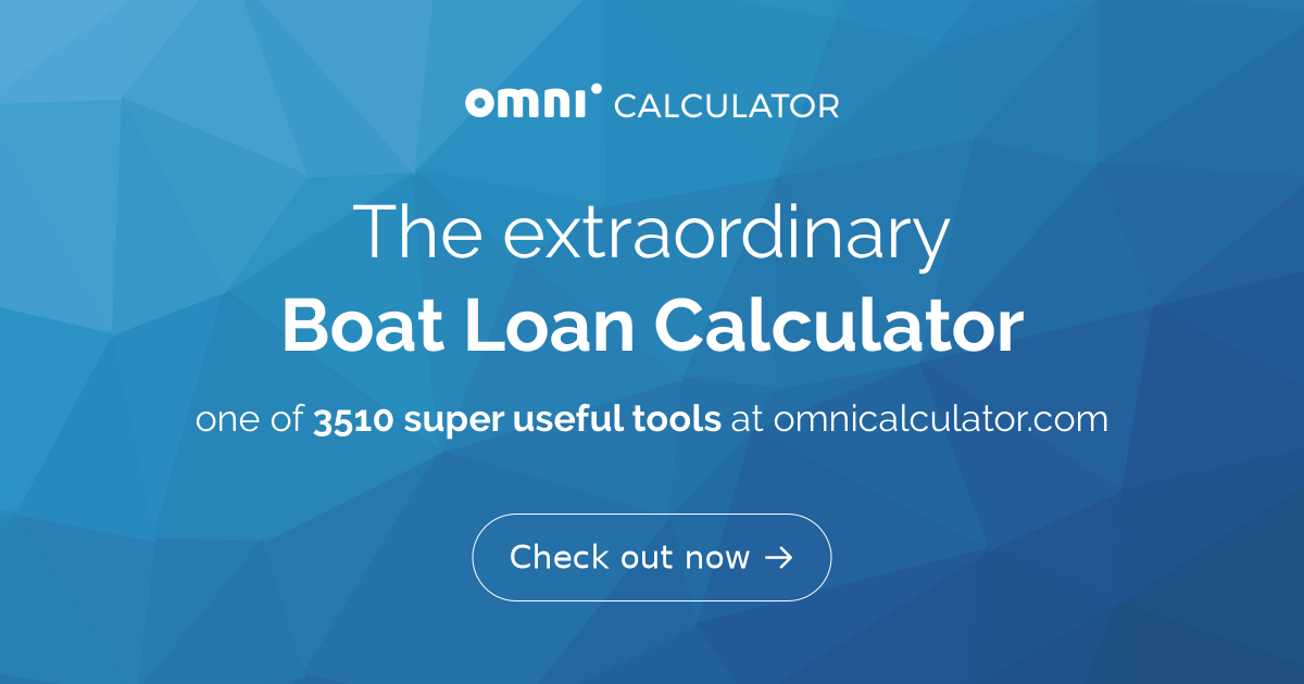 Boat Loan Calculator