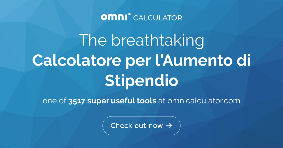 Calcolatore per l'Aumento di Stipendio