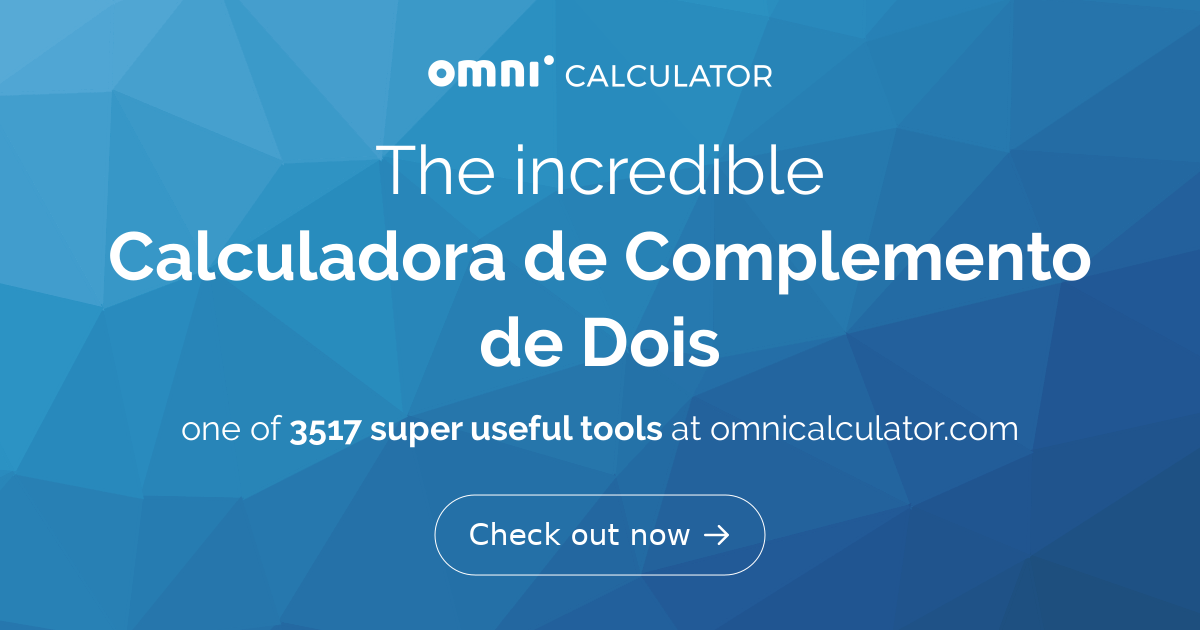 Calculadora Complemento De 2 - RETOEDU