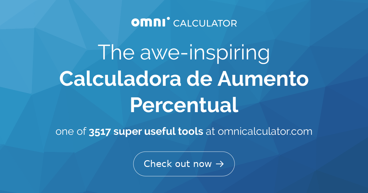 Calculadora de Aumento Percentual