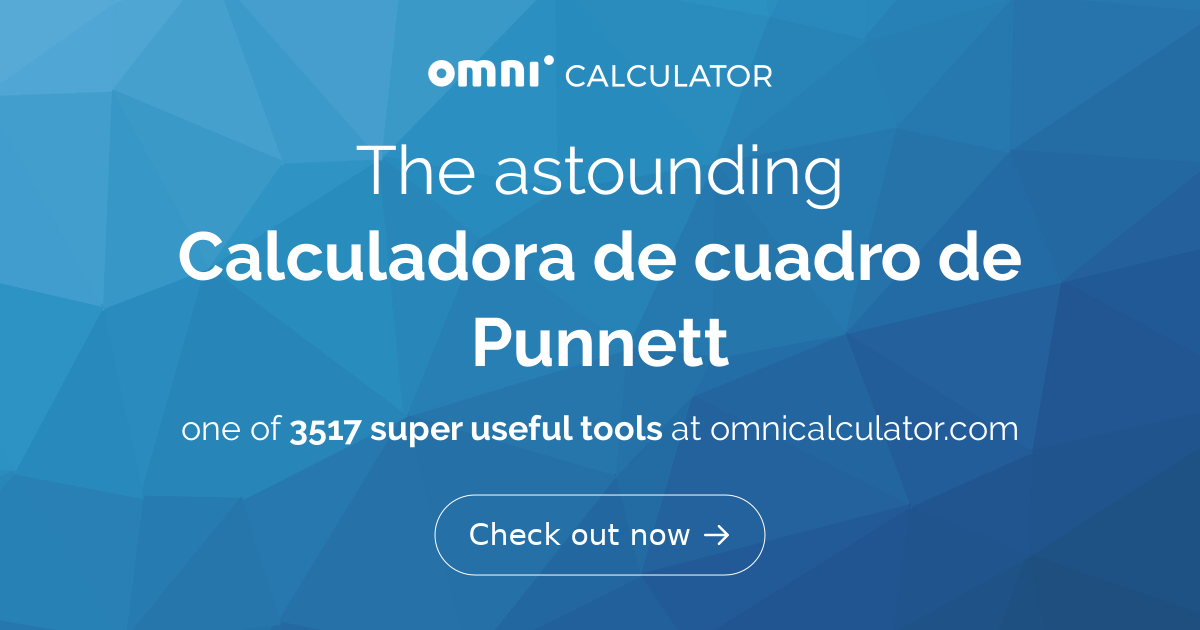Calculadora de cuadro de Punnett