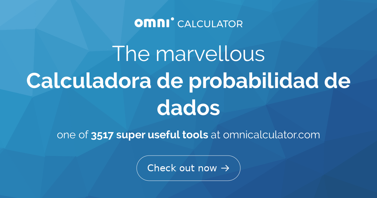 Calculadora de probabilidad de dados