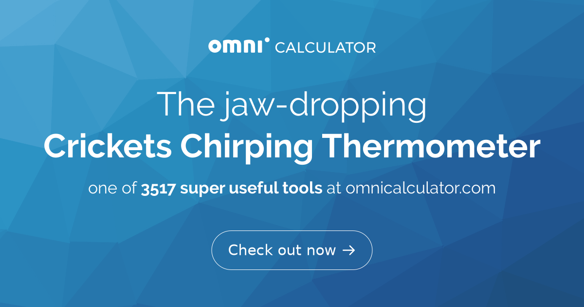 Crickets Chirping Thermometer