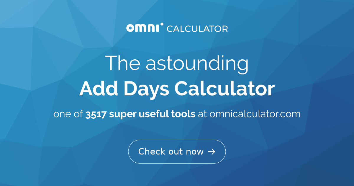 Add Days Calculator