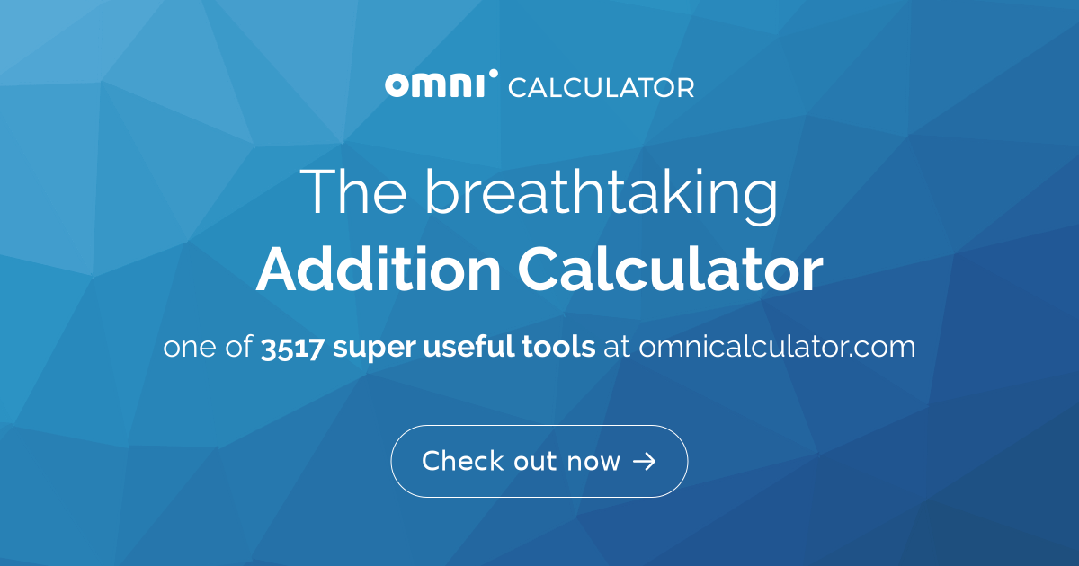 Addition Calculator