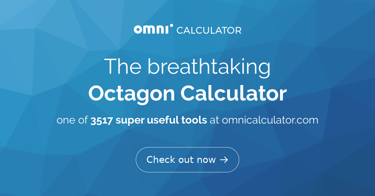 Octagon Calculator | Shape | Definition