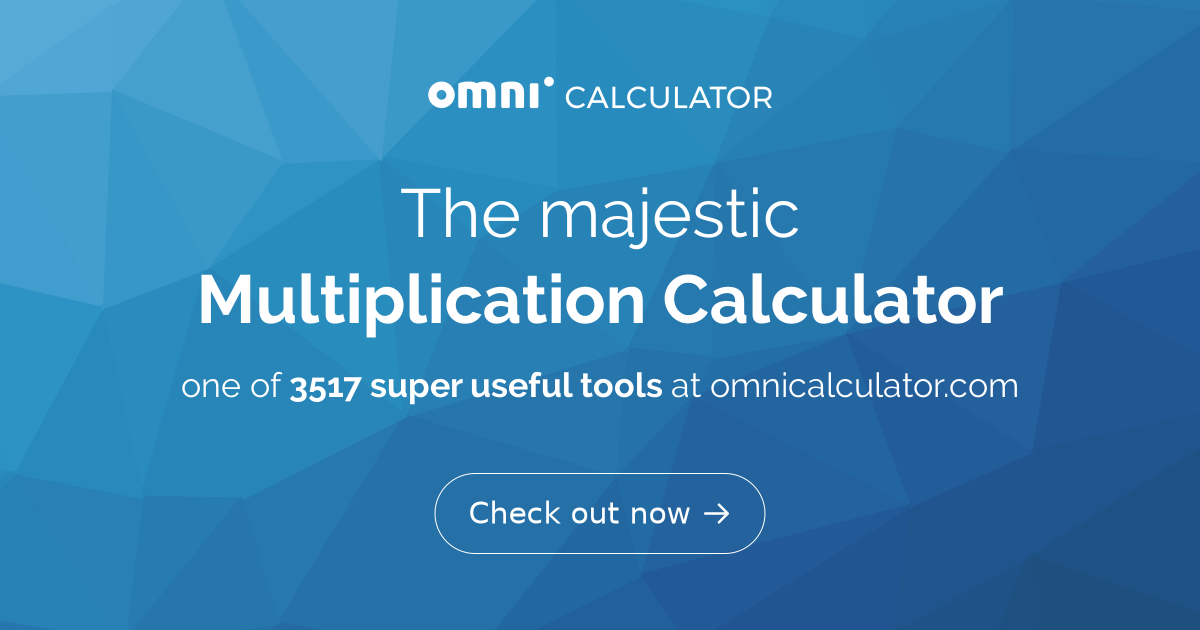Multiplication Calculator