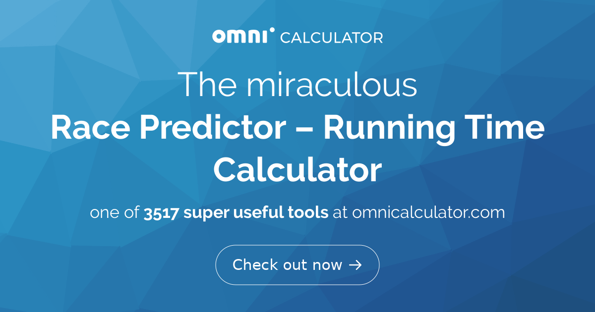 Race Predictor Running Time Calculator race-predictor-running-time-calculator