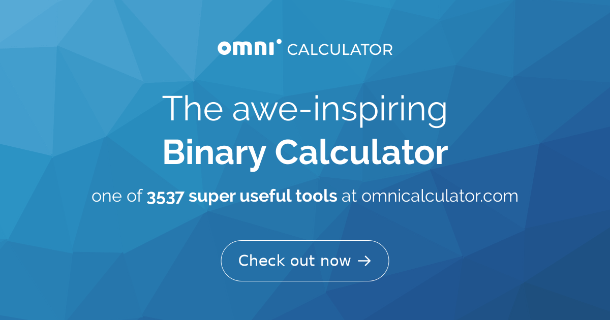 Binary Calculator - Add, Subtract, Multiply, Divide