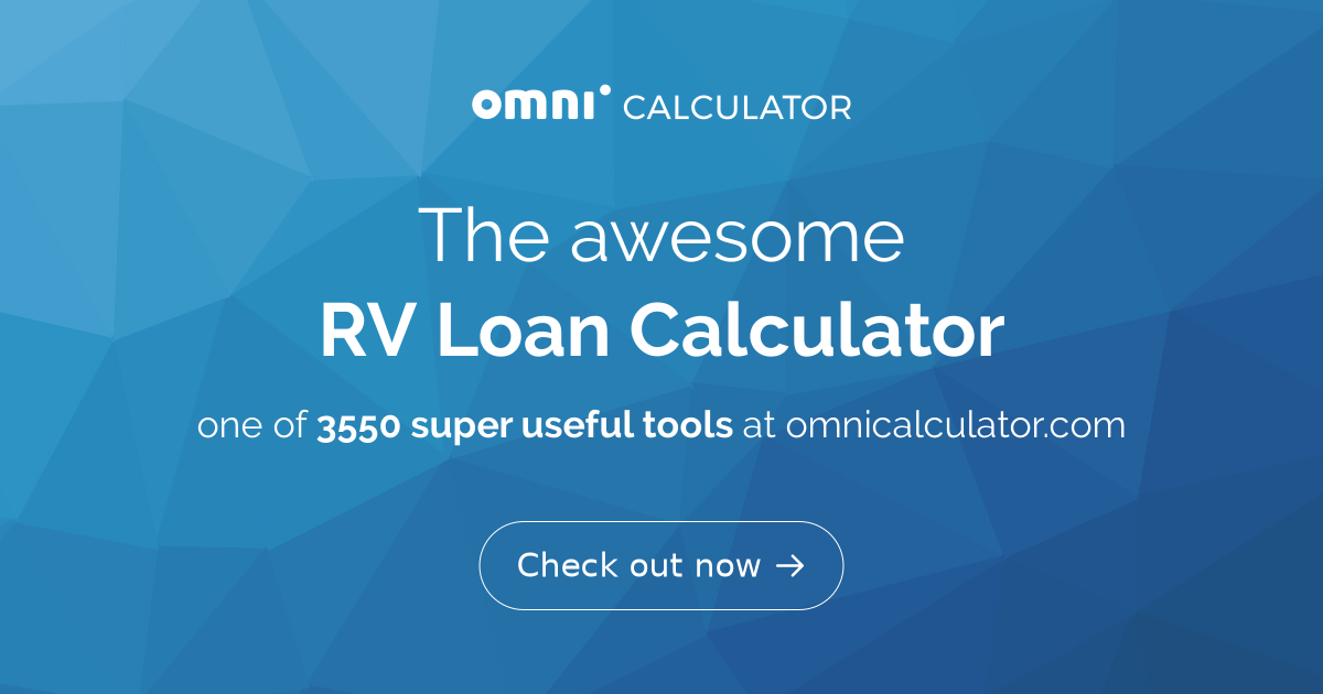 RV Loan Calculator