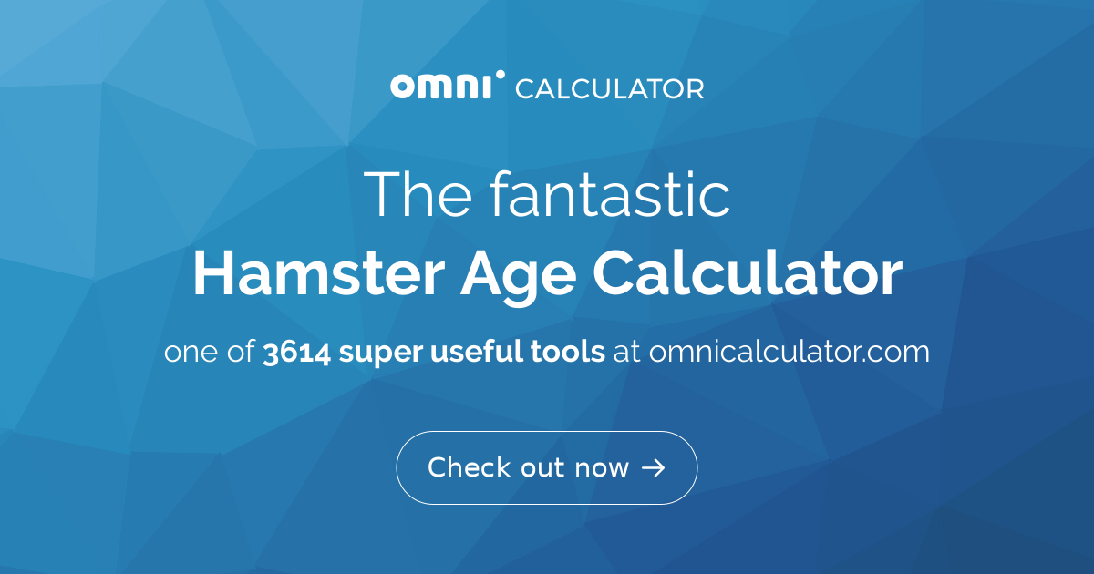 Hamster Age Calculator