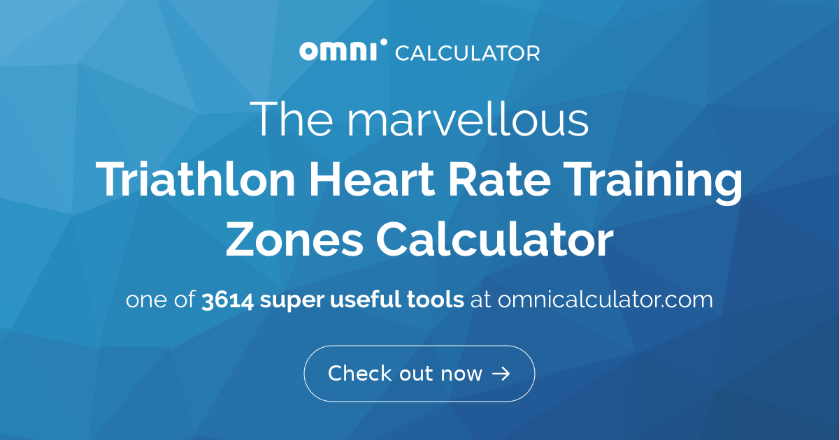 Triathlon Heart Rate Training Zones Calculator
