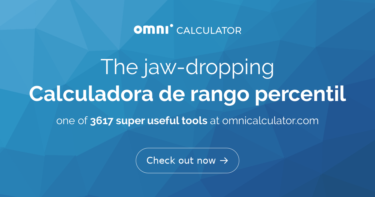 Calculadora de rango percentil