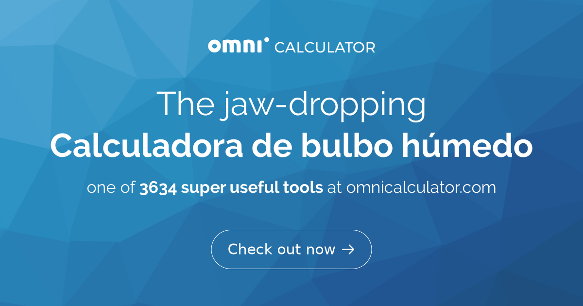 Calculadora de temperatura de bulbo húmedo