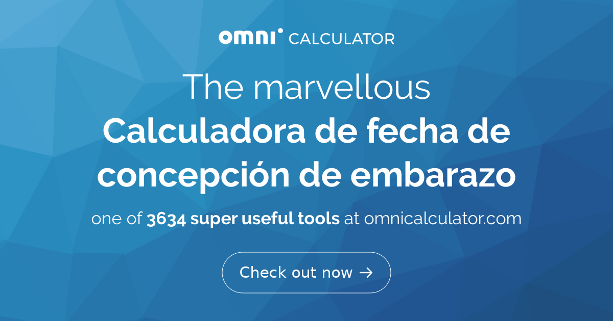 Calculadora de fecha de concepción