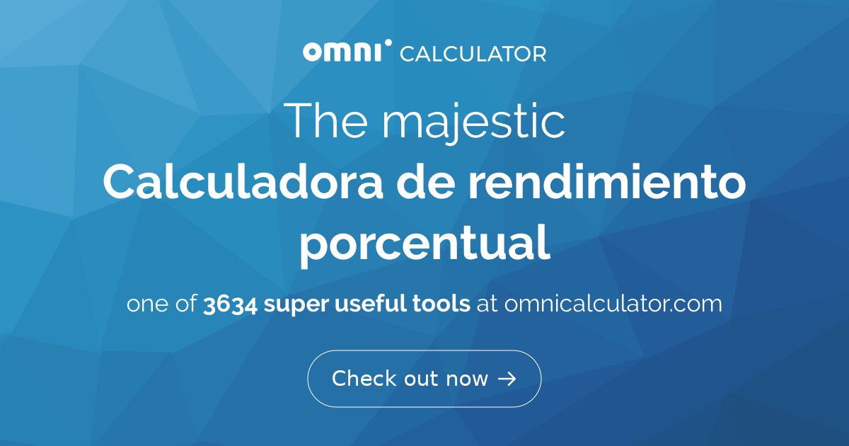 Calculadora de rendimiento químico