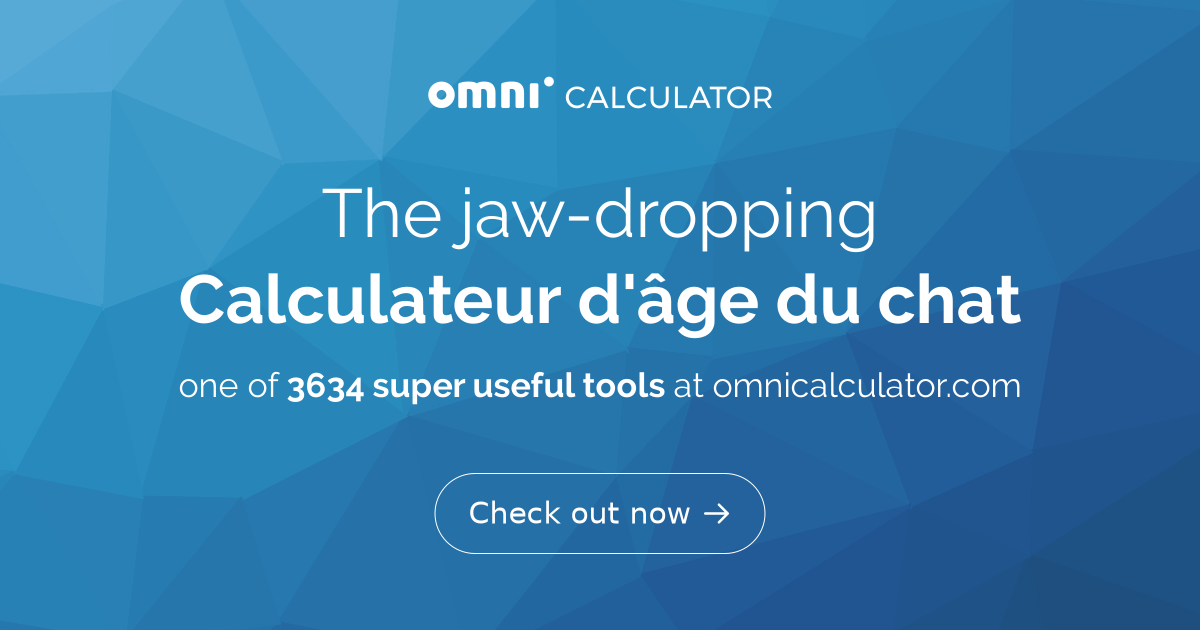 Calculateur d'âge du chat | Âge du chat en âge humain