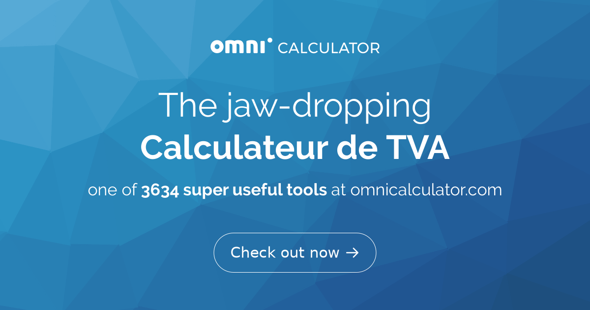 Calculateur de TVA