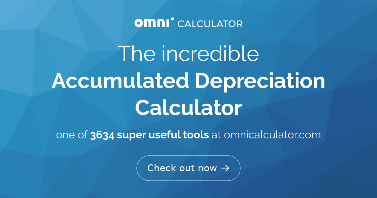 Accumulated Depreciation Calculator