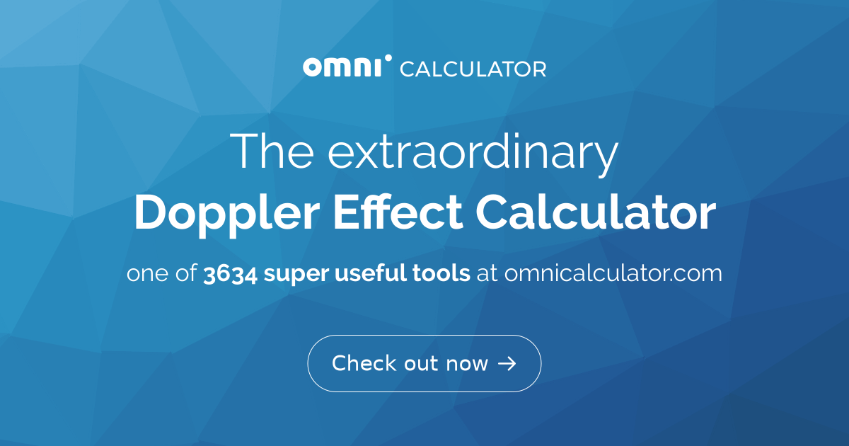 Doppler Effect Calculator