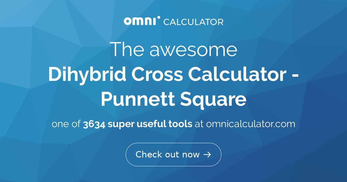 Dihybrid Cross Calculator - Punnett Square For 2 Traits