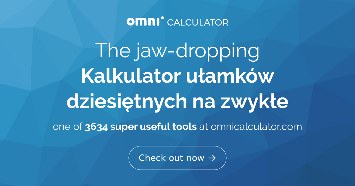 Kalkulator ułamków dziesiętnych na zwykłe