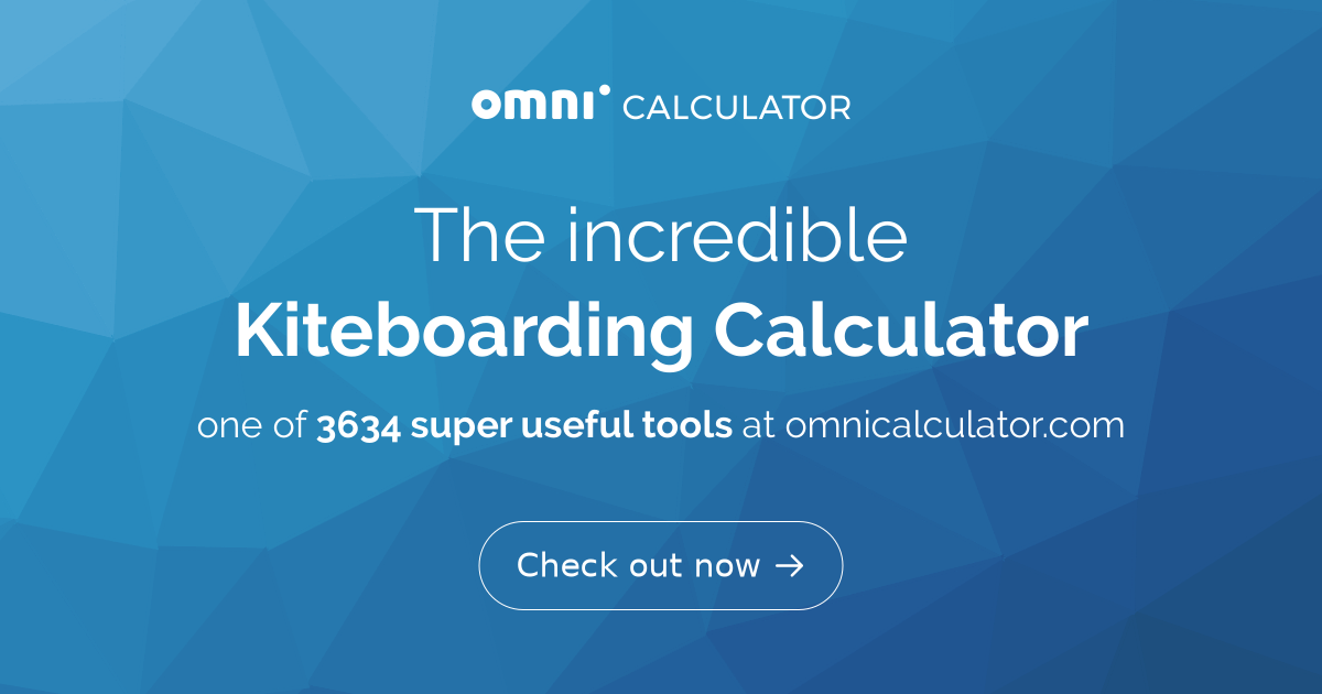 Kiteboarding Calculator