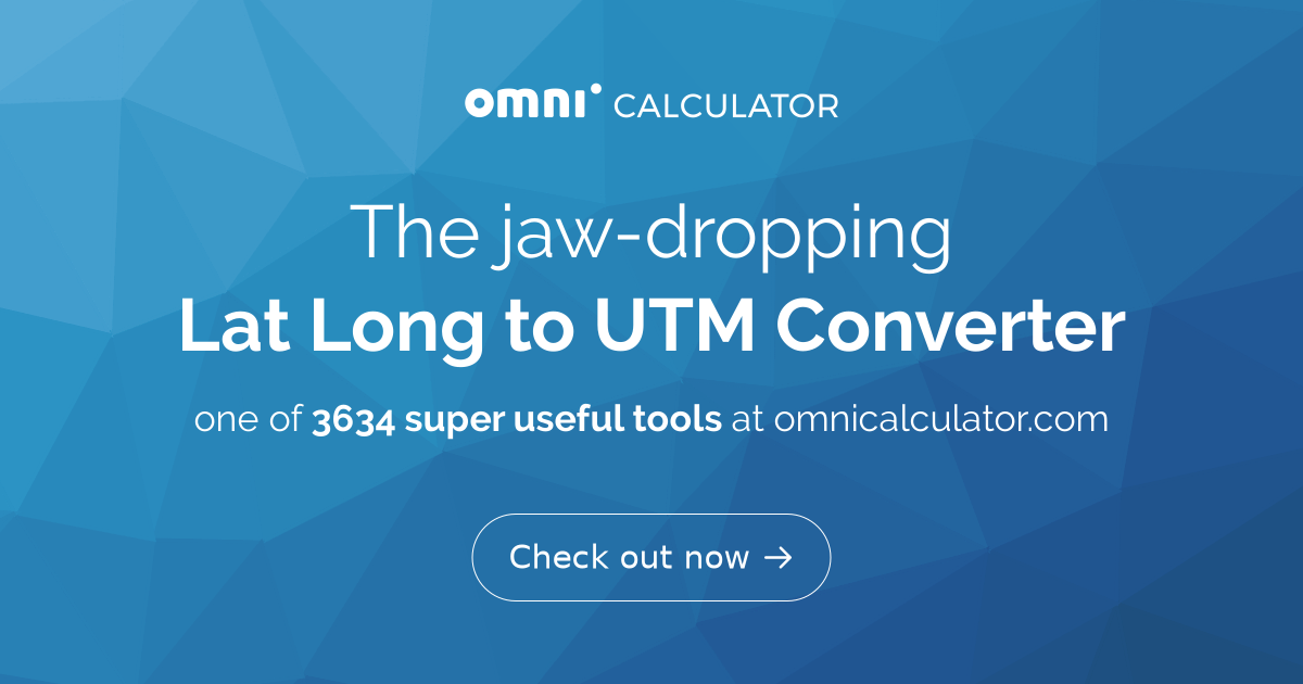 Lat Long to UTM Converter
