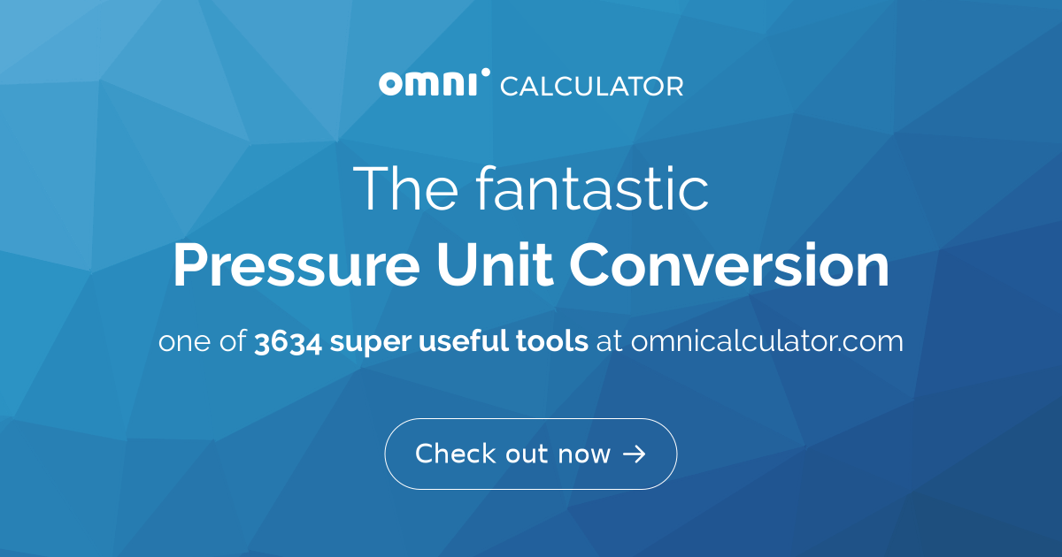 Pressure Unit Conversion