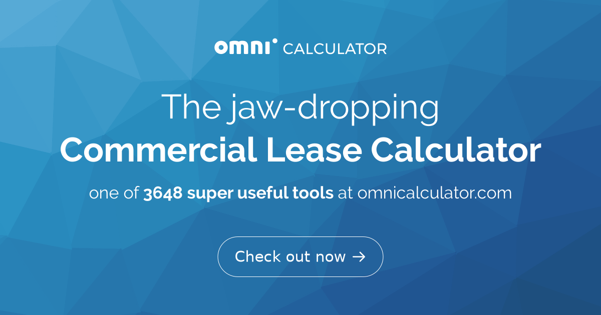 Commercial Lease Calculator
