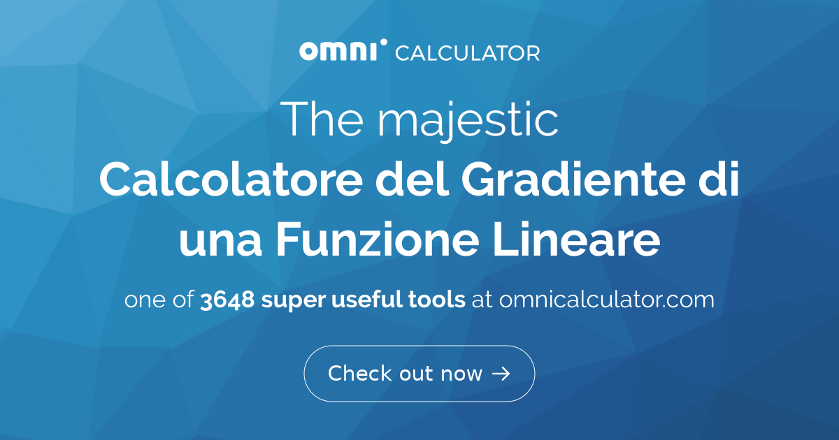 Calcolatore del Gradiente di una Funzione Lineare