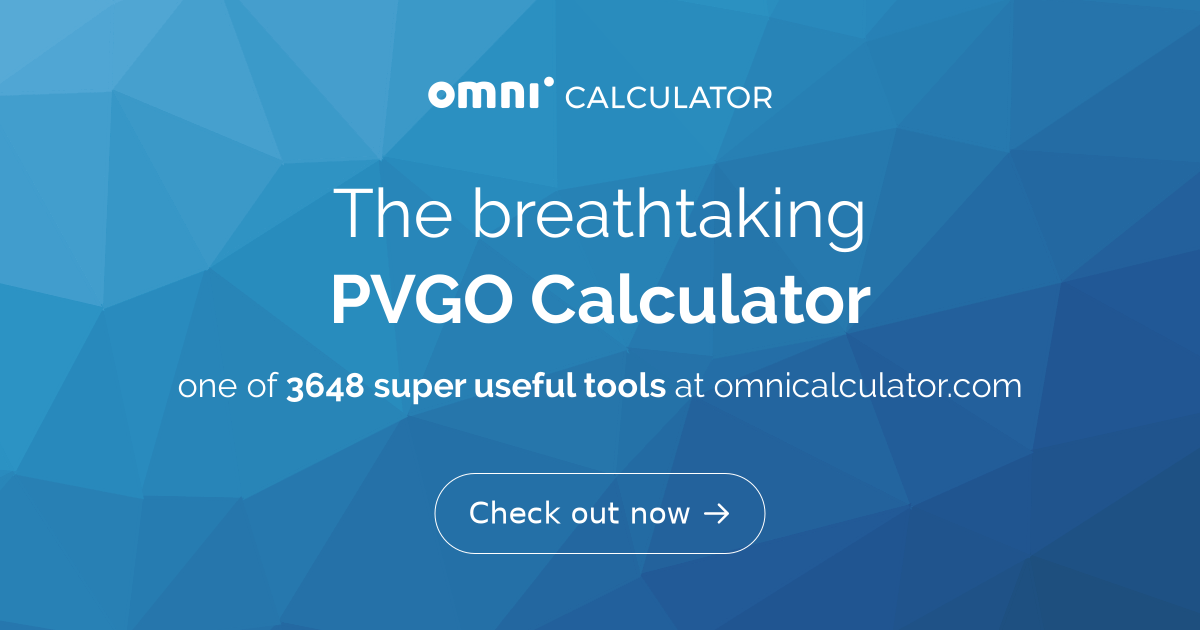 PVGO Calculator | Formula and Examples