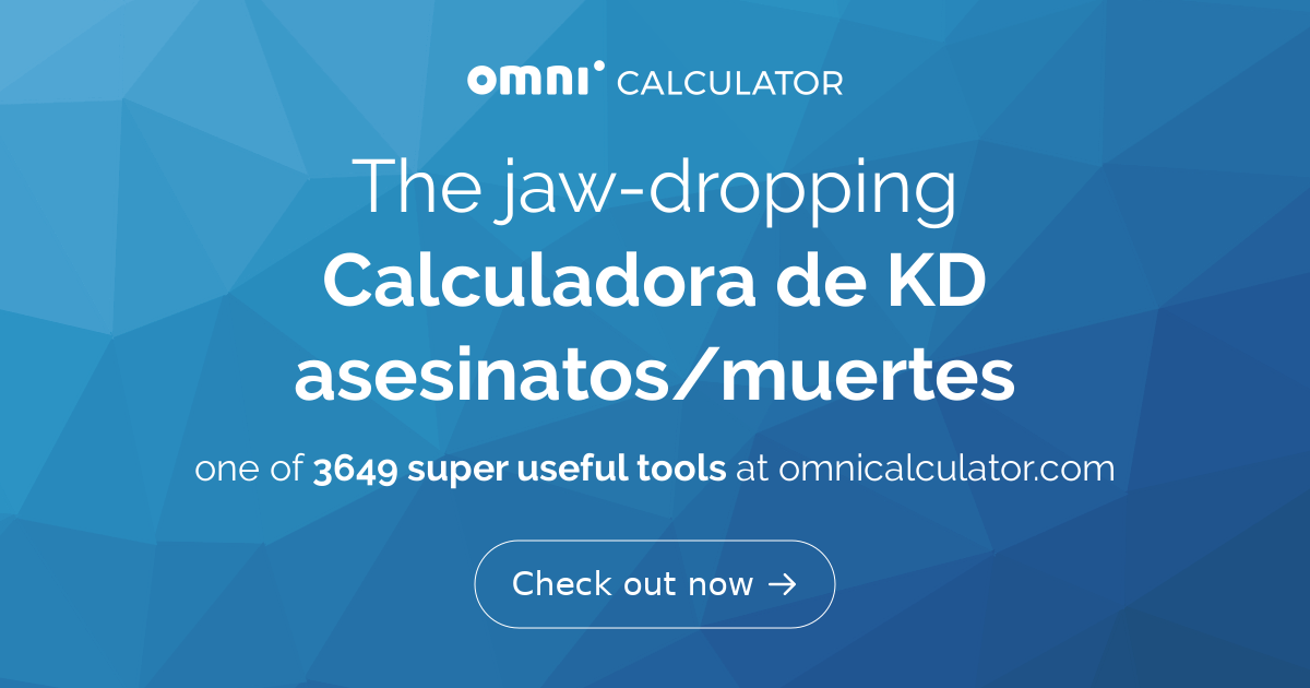 Calculadora de KD | Calcula tu ratio de asesinatos/muertes