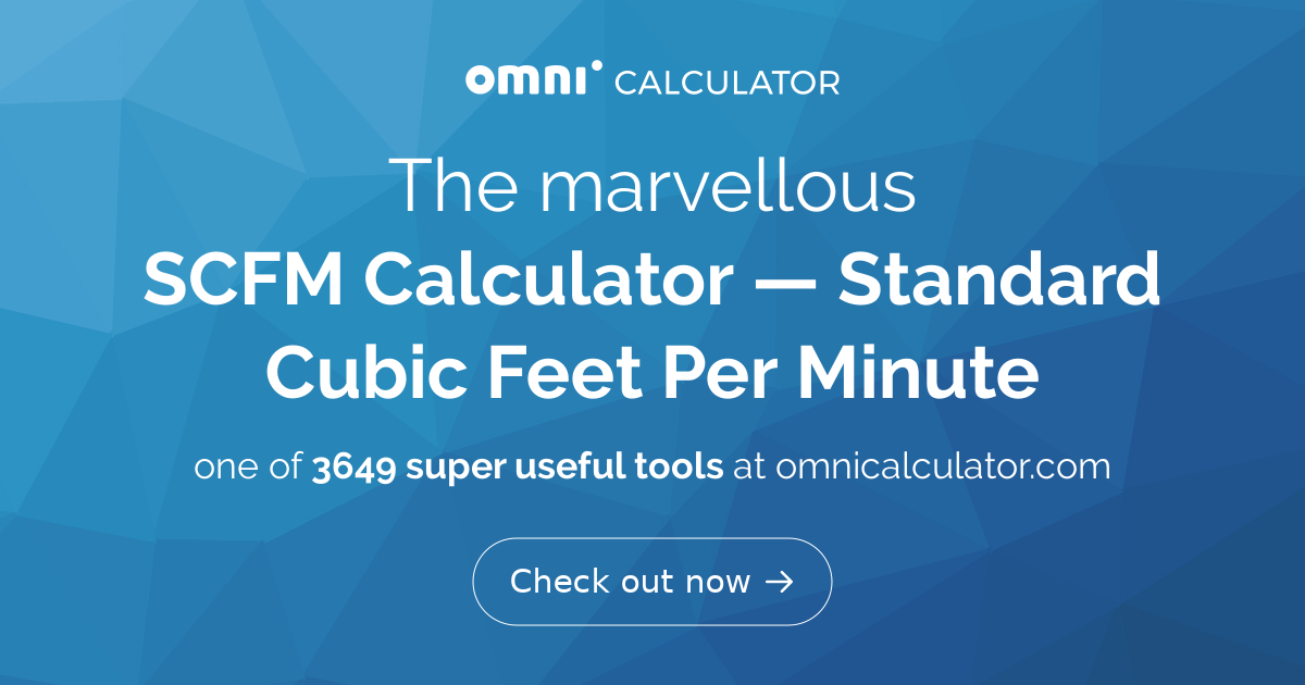 SCFM Calculator | ACFM Calculation