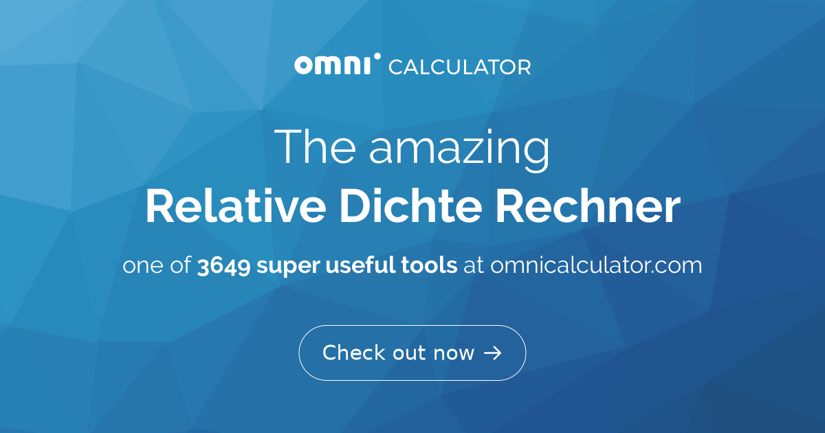Relative Dichte Rechner