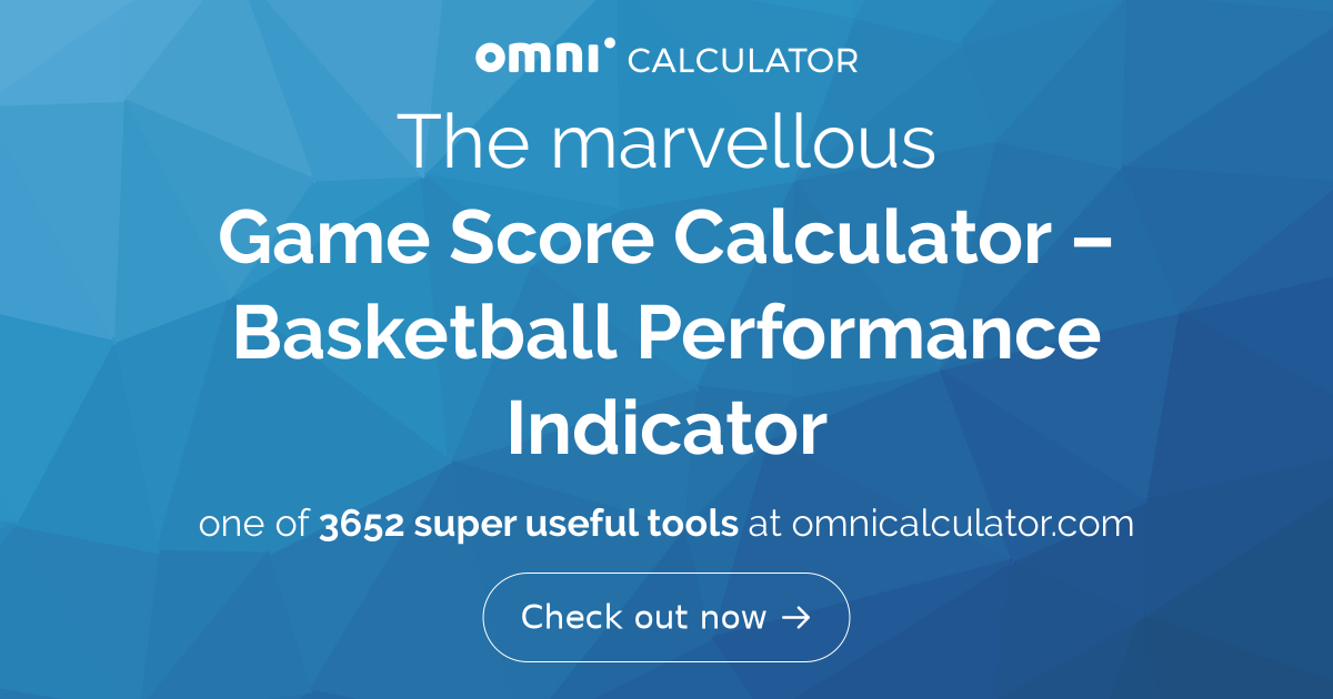 Game Score Calculator